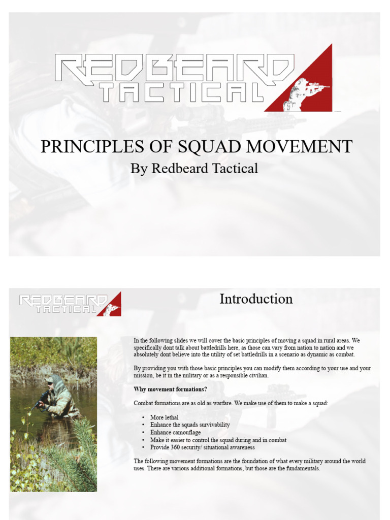 Principles of Squad Movement Rev 1 | PDF | Military | Military Science