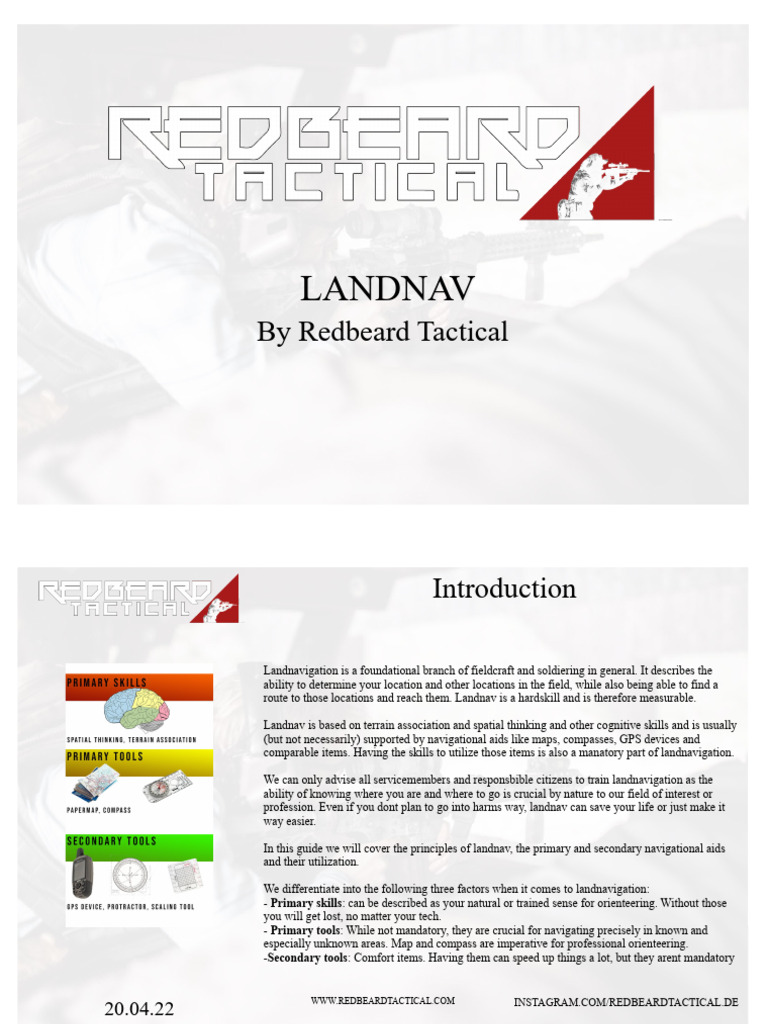Land Nav Guide | PDF | Compass | Navigation