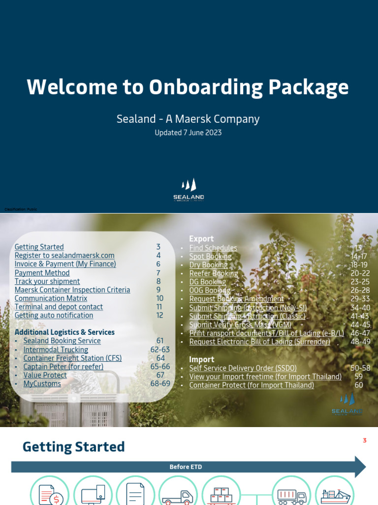 Onboarding Package | PDF | Cargo | Receipt