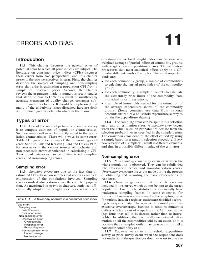 LESSON 3 C - SAMPLING ERRORS AND BIAS | PDF | Cost Of Living | Sampling ... LESSON 3 C - SAMPLING ERRORS AND BIAS | PDF | Cost Of Living | Sampling ...