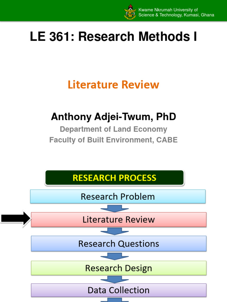 Lesson 3 - LE361 - Research Methods - Literature Review (New) | PDF ...