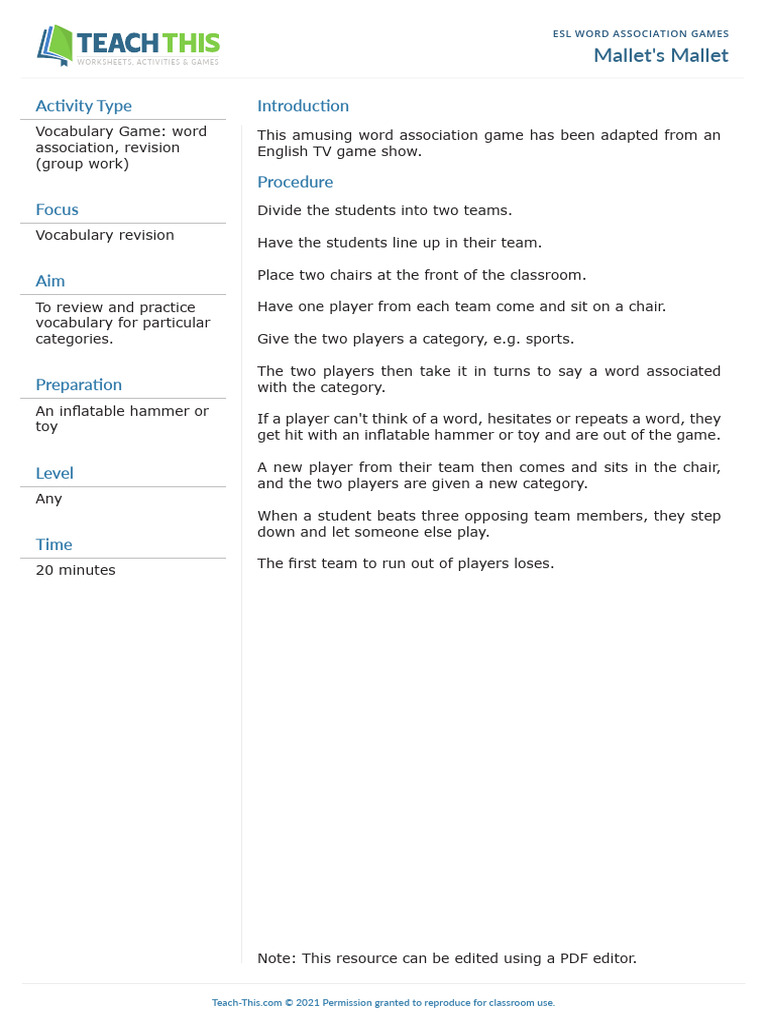 Mallets Mallet | PDF