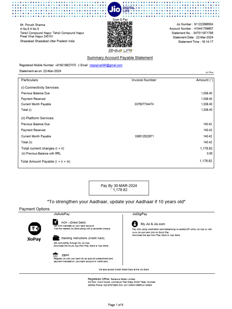Mar'24 | PDF | Payments | Credit Card