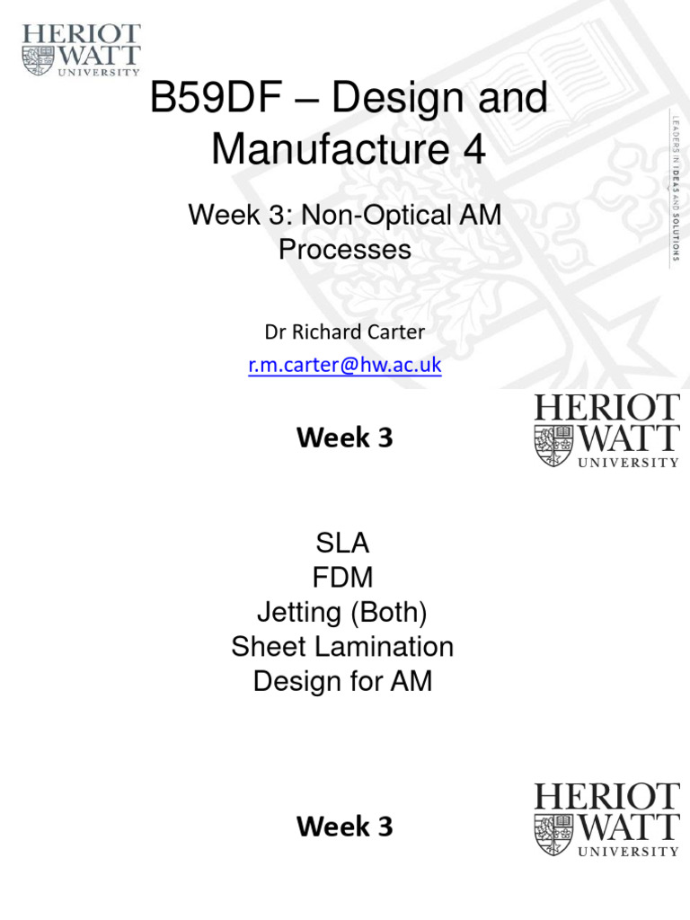 Live Session Slides Weekk 3 2024 | PDF | Materials | Industrial Processes