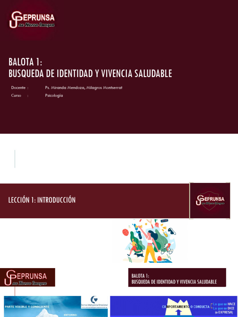 Balota 1 - Busqueda de Identidad y Vivencia Saludable | PDF | Autoestima | Violencia