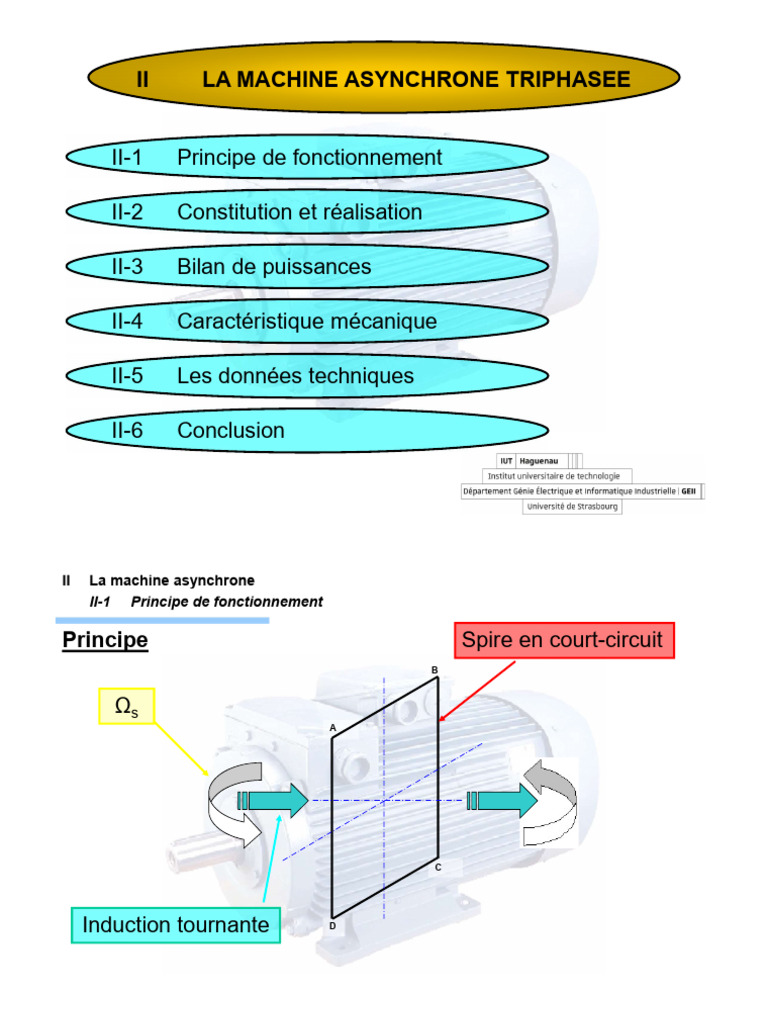 Fonctionnement de la machine asynchrone | PDF | Machine | Composants ...