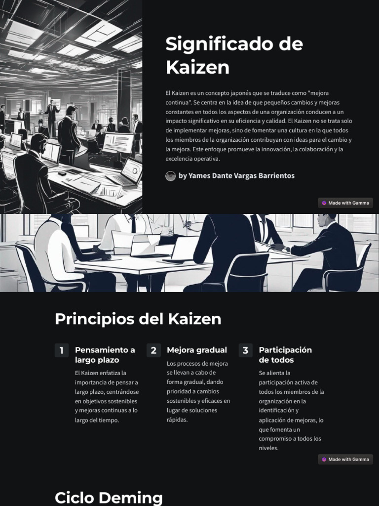 Significado-de-Kaizen | PDF | Planificación | Indicador de rendimiento