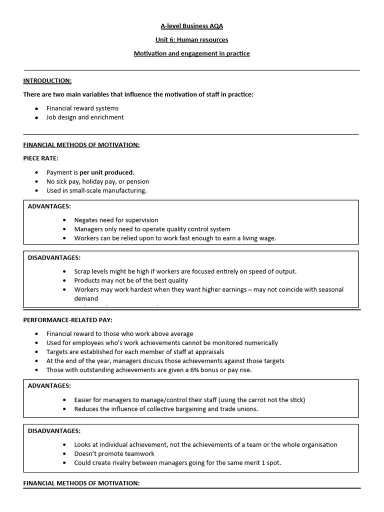 03 Motivation and Engagement in Practice | PDF | Human Resource ...