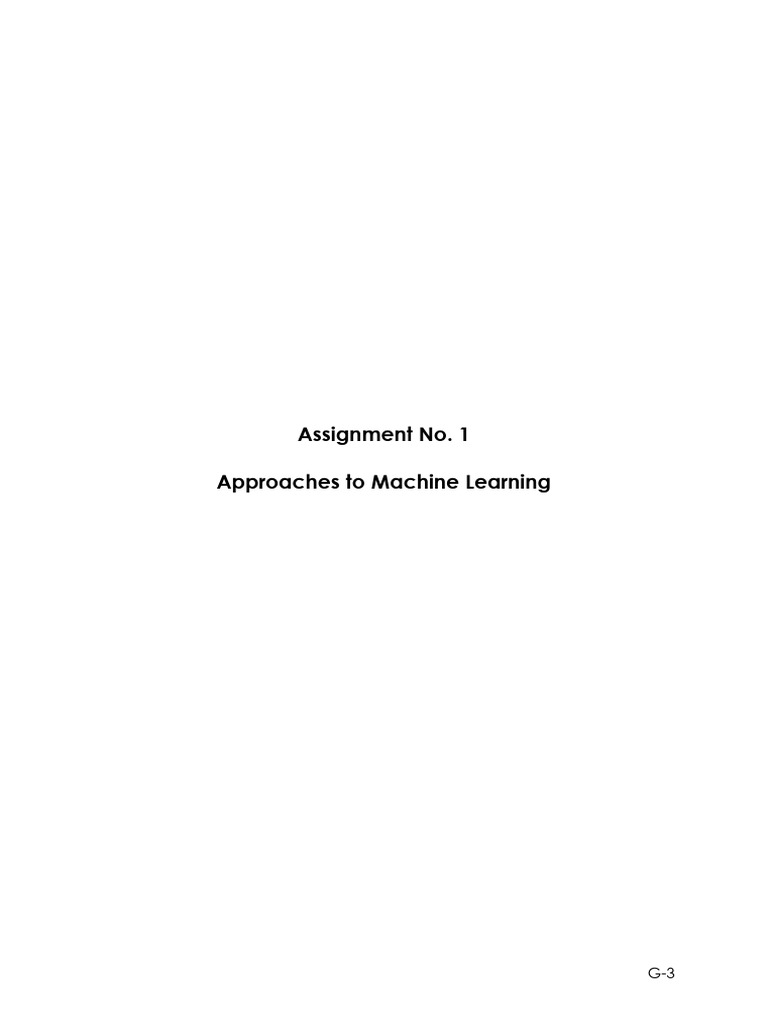 AIML Assignment 1 | PDF