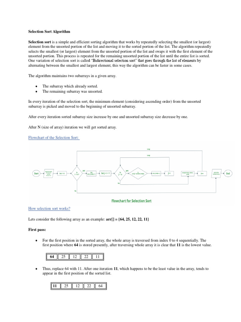 Selection Sort Theory | PDF | Computer Science | Computer Data