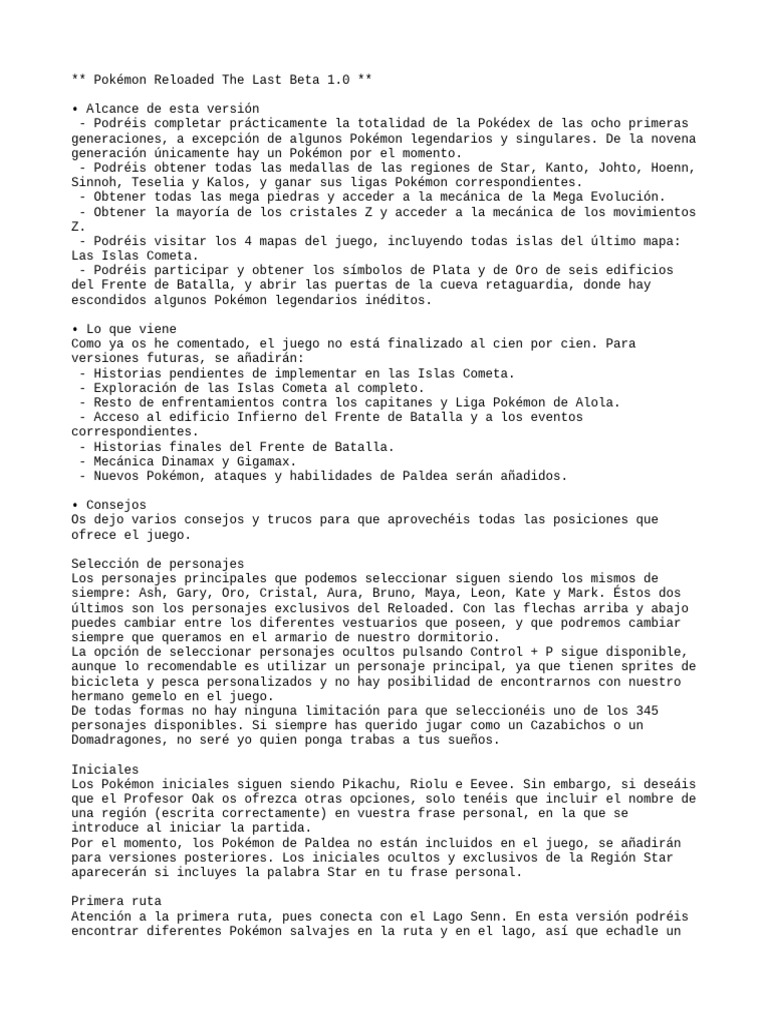 Leeme | PDF | Pokémon