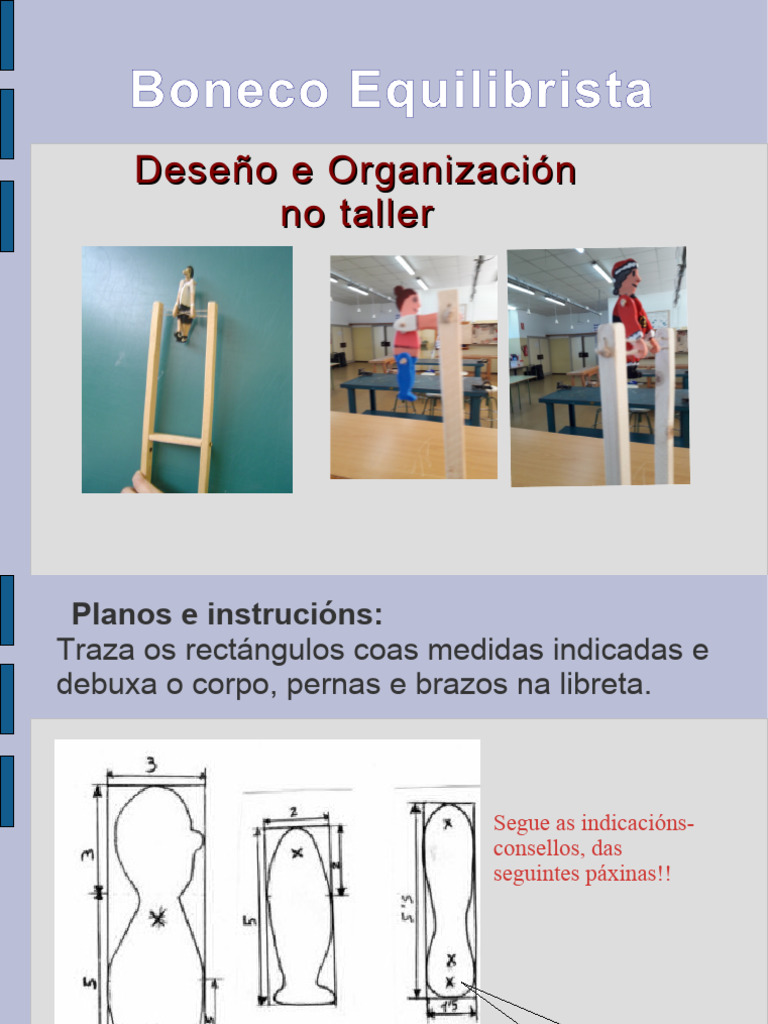 Instrucións Boneco Equilibrista (1) | PDF
