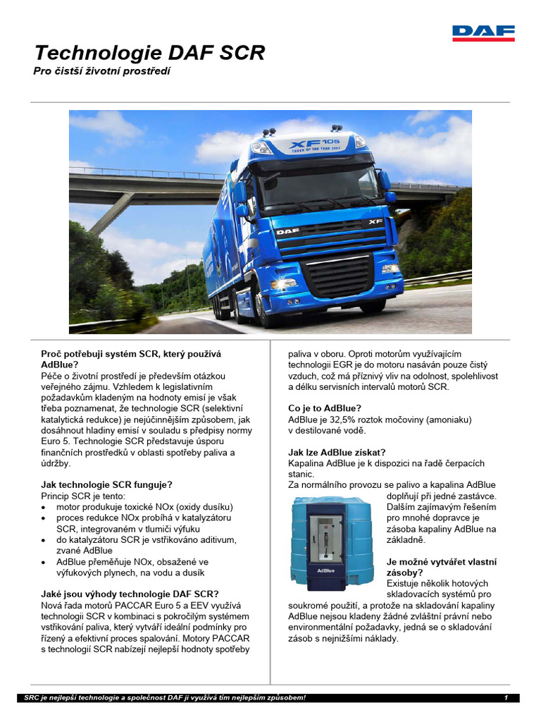 Daf SCR 2009 CZ | PDF