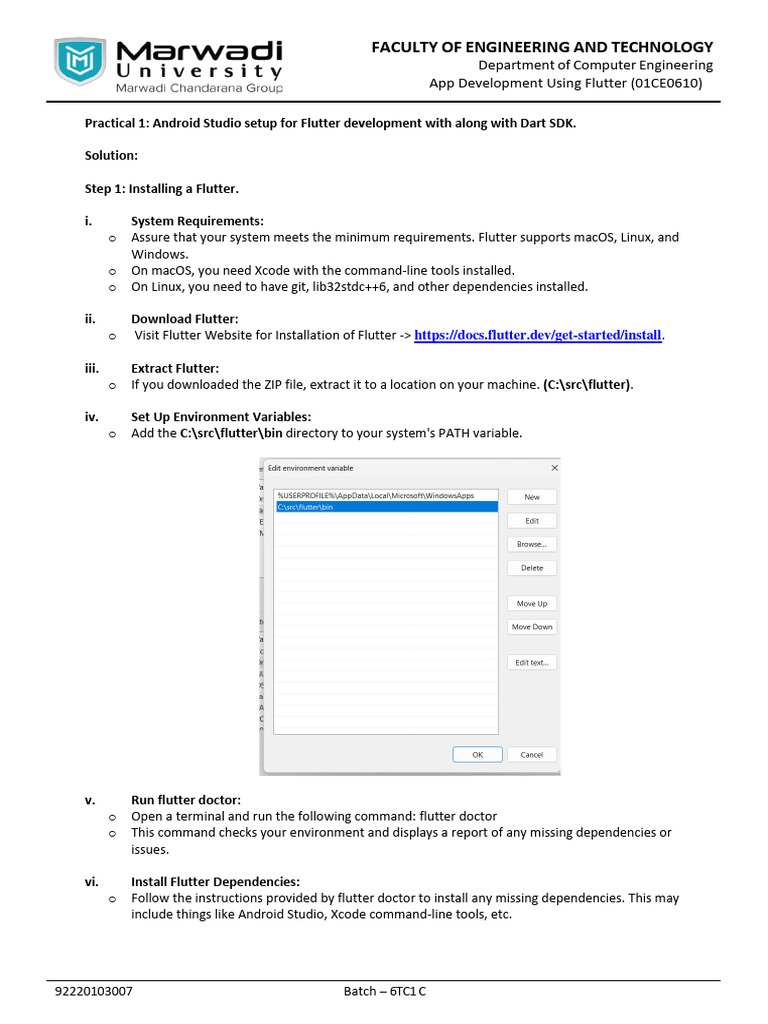 Practical 1 | PDF | Installation (Computer Programs) | Android (Operating System)