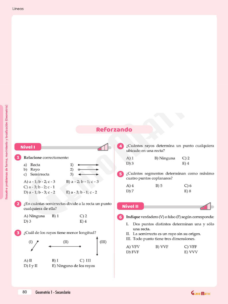 TAREA GEOMETRIA segmentos lineas 1° | PDF