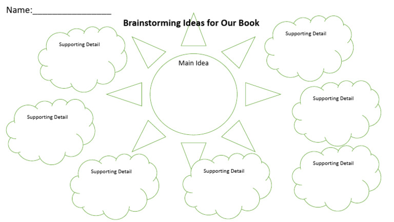 Brainstorming Worksheet for Story Ideas | PDF | Games & Activities