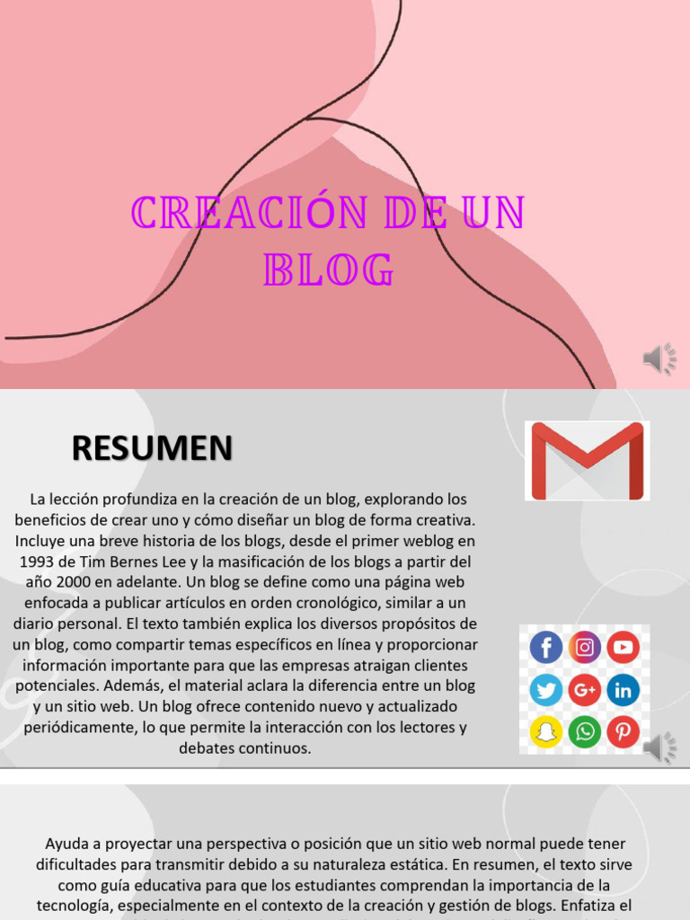 Creación y Diseño de Blogs Efectivos | PDF | Blog | Red mundial