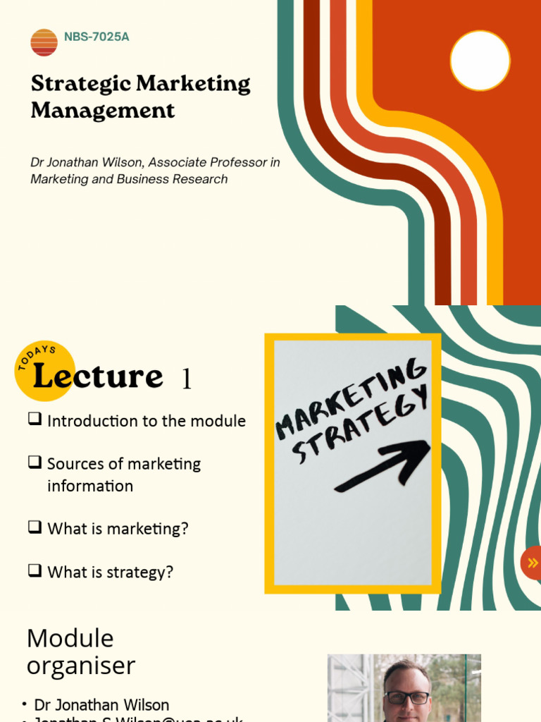 Lecture 1 Introduction To Module 2023 (TASTER SLIDES) | PDF | Marketing | Human Communication