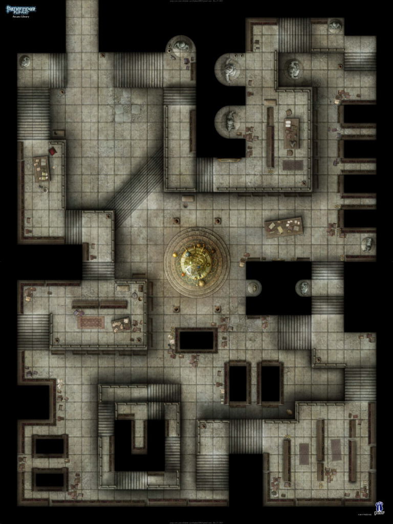 Pathfinder 2e - Arcane Library Mat | PDF