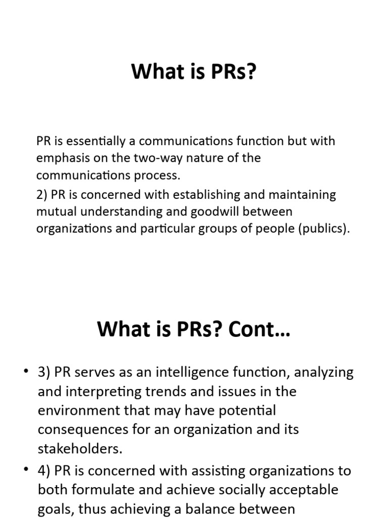 Understanding Public Relations Basics | PDF | Public Relations | Customer
