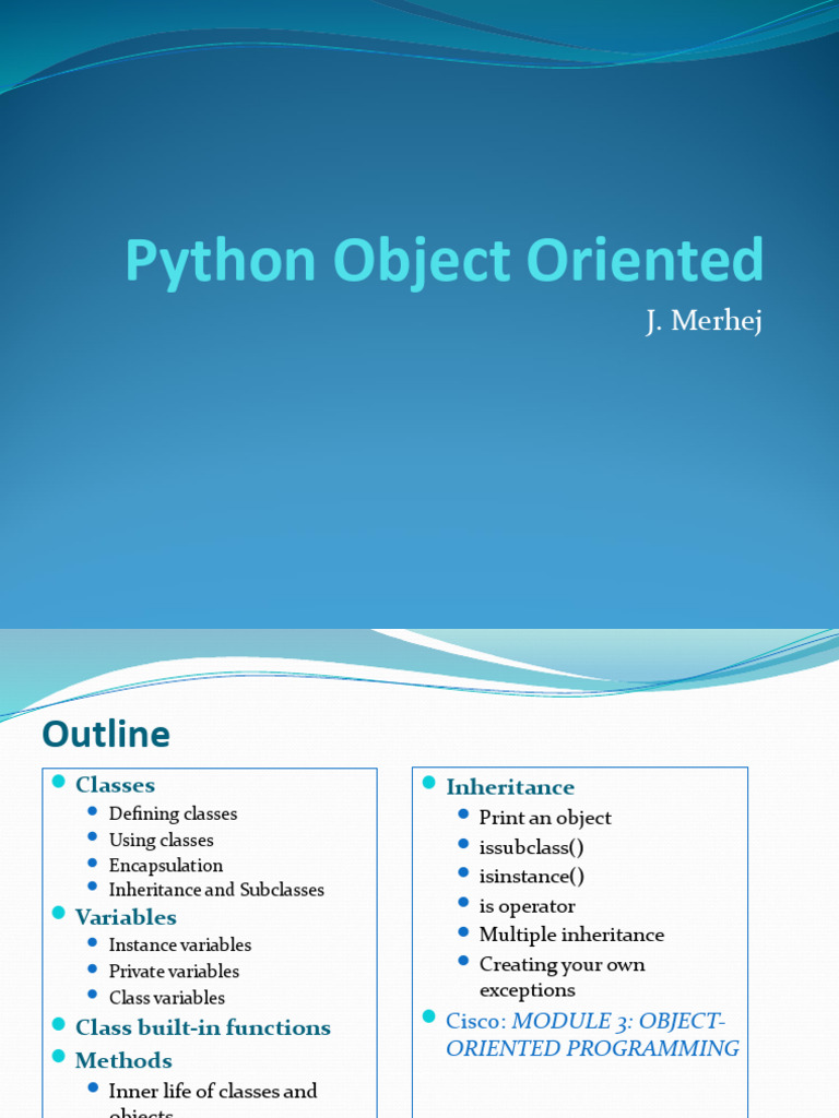 Ch7 Python Objectoriented Pdf Class Computer Programming Parameter Computer Programming