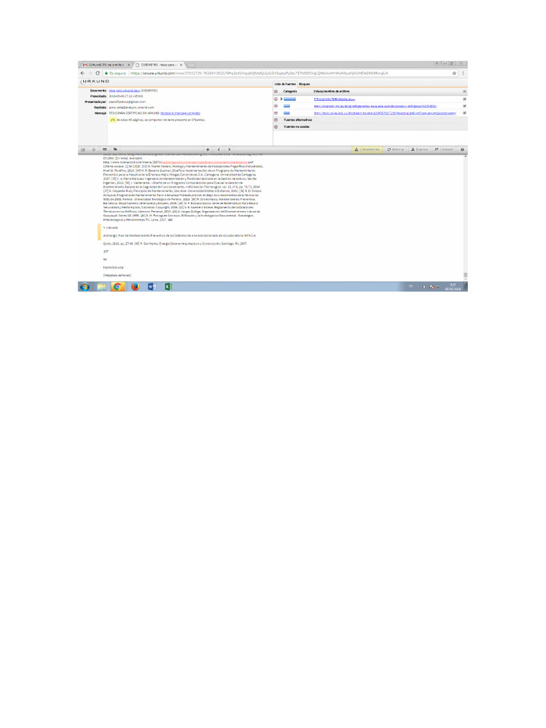 Analisis Urkund | PDF