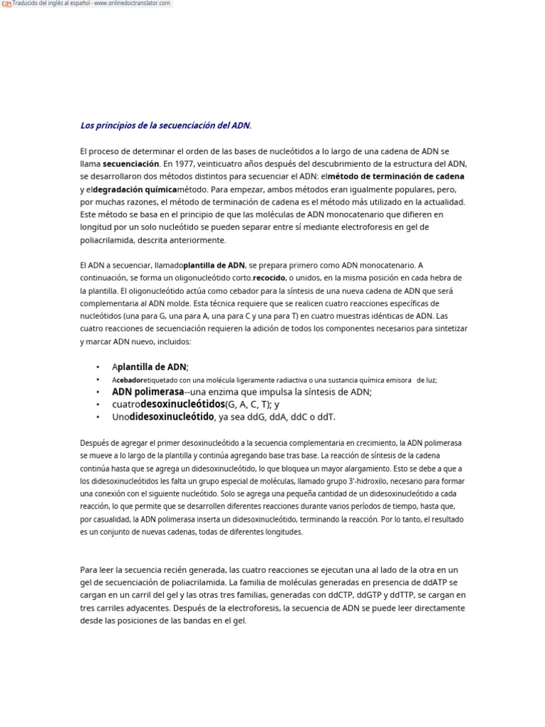 DNA-Sequencing-NCBI en Es | PDF | Secuencia ADN | Adn