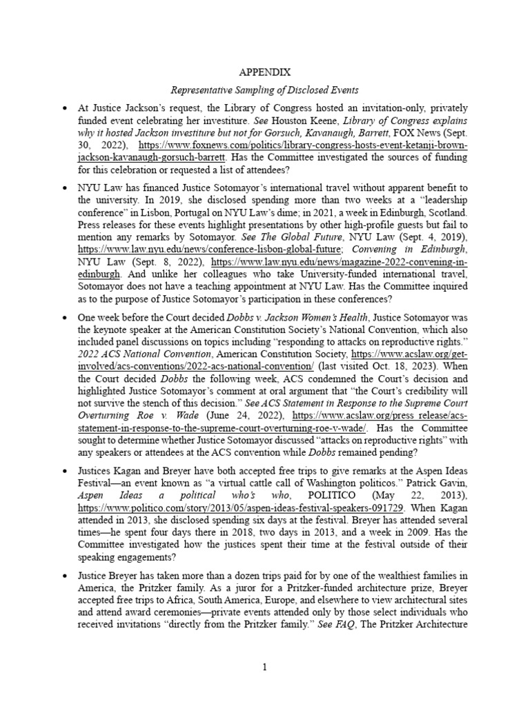 Appendix SJC Reply Letter - 101923 | Download Free PDF | Sonia ...