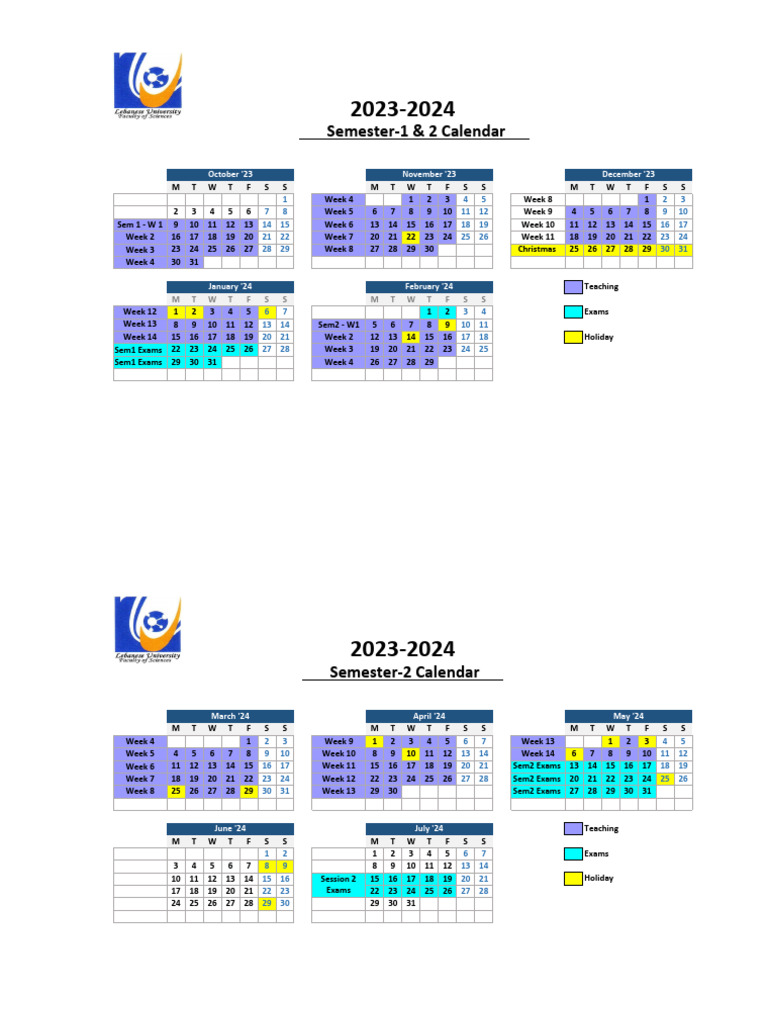 Academic Calendar 2023-2024 | PDF | Observances | Holidays
