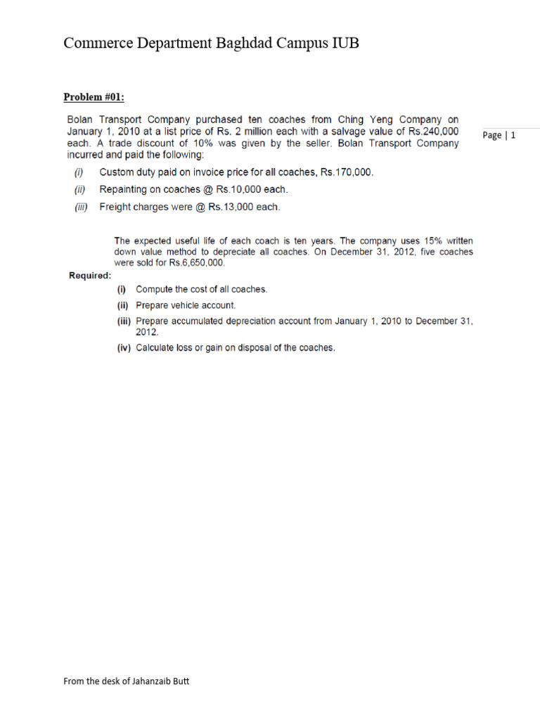 Icmap Fundamental of Accounting Past Papers Questions of Adjusting ...