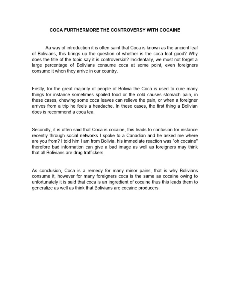 Essay Coca Cola and Its Consequences | PDF | Lifestyle