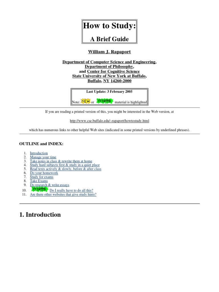 How To Study | PDF | Test (Assessment) | Lecture