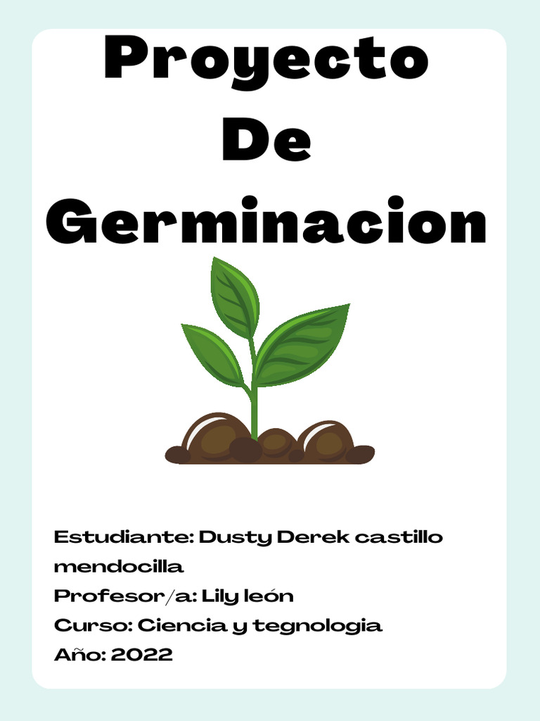 Proyecto de Germinación de Frijoles | PDF