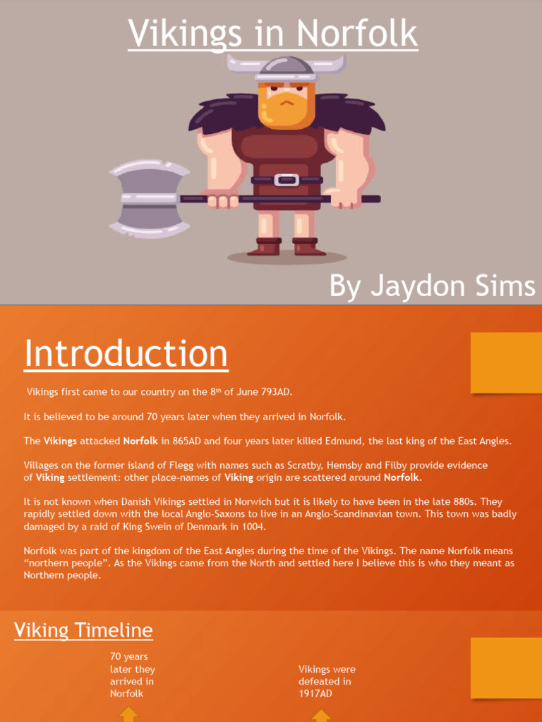 Vikings in Norfolk by Jaydon Sims | PDF | Vikings | Scandinavia