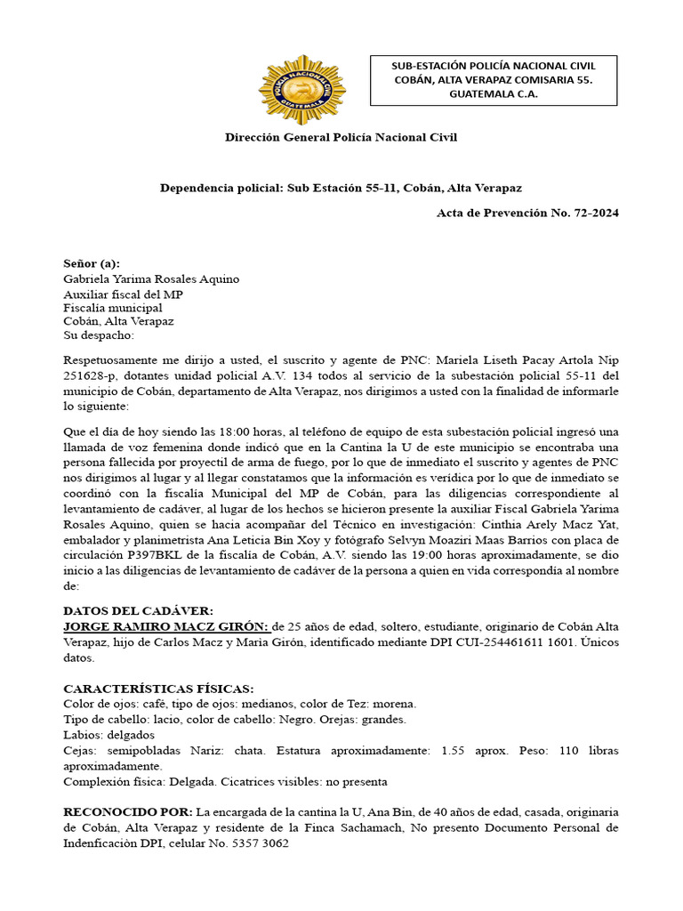 4.prevenciòn Policial | PDF | Cumplimiento de la ley | Crimen y violencia