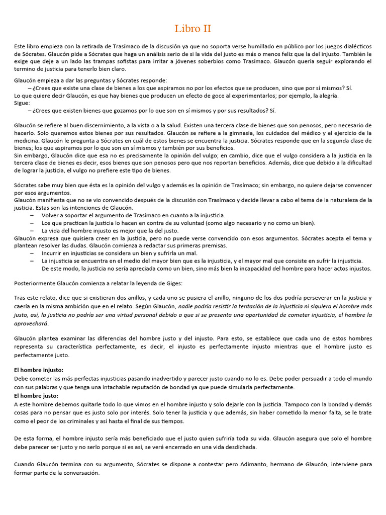 Resumen Libro II | PDF | Justicia | Crimen y violencia