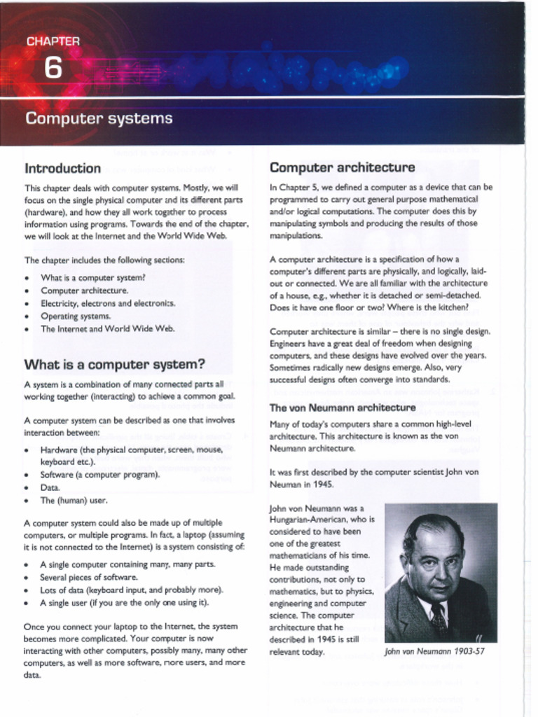 CHP 6 Computer Systems | PDF