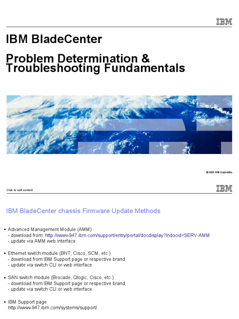 IBM BladeCenter Troubleshooting Guide | PDF | Websites | Operating System