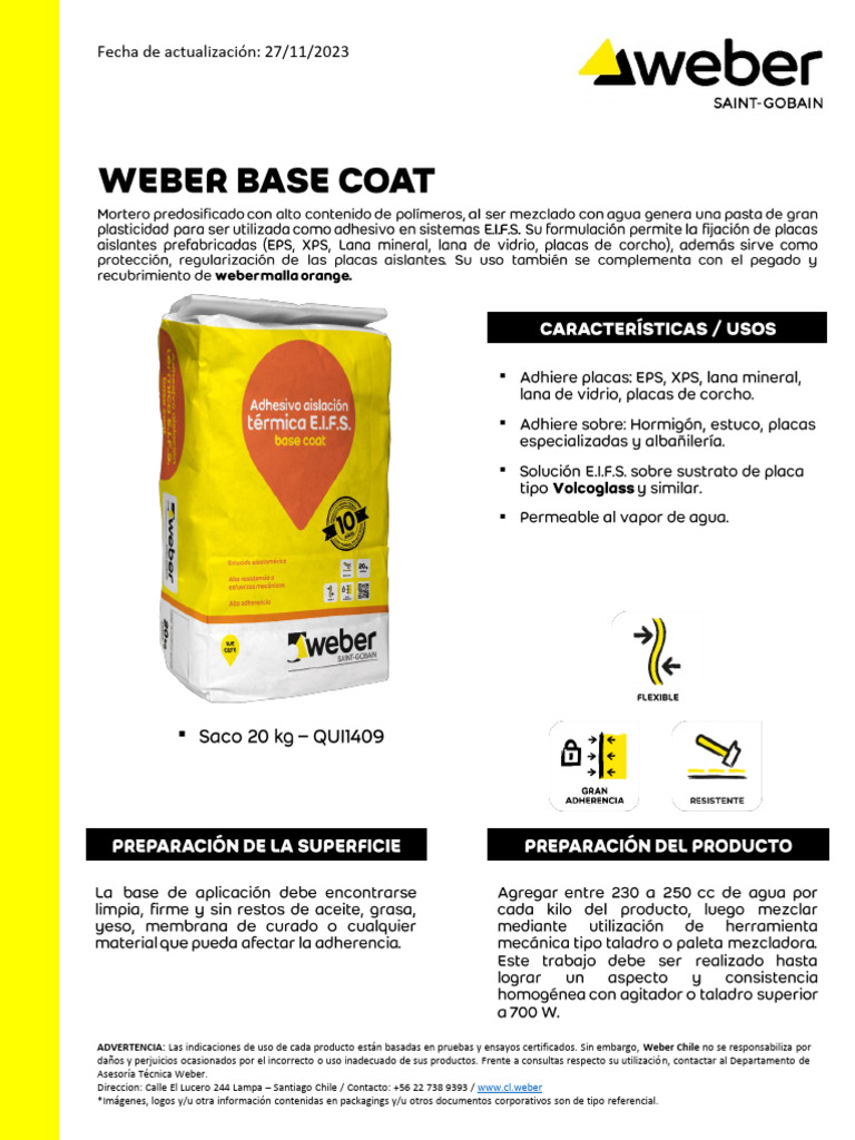 FT Qui1409 - Weber Base Coat | PDF