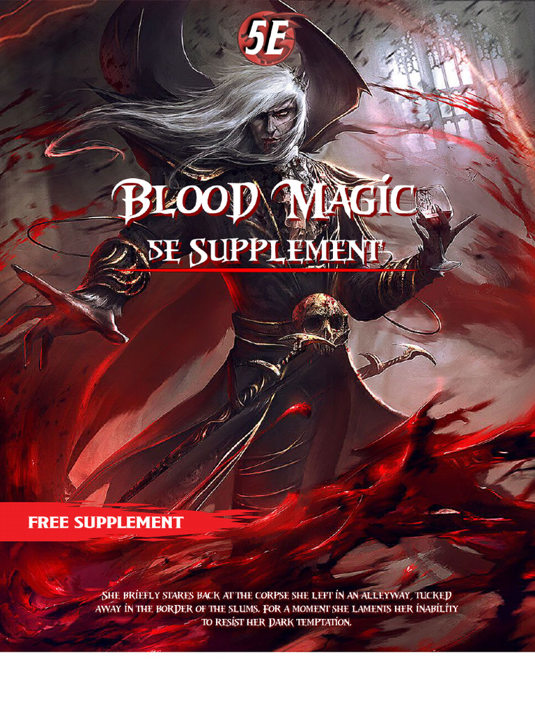 Blood Magic and Hemomancy Guide | PDF | Wizards Of The Coast | Vampires