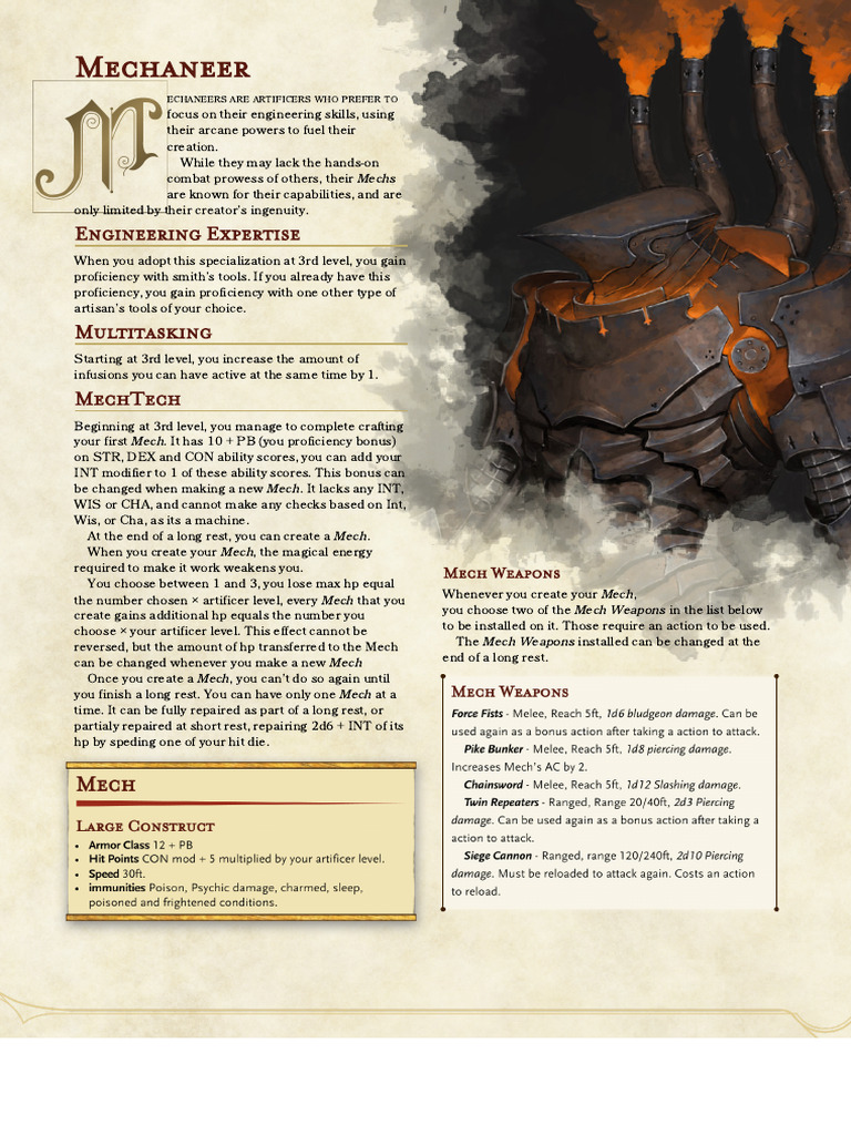 Mechaneer - The Homebrewery | PDF | Computers | Technology & Engineering