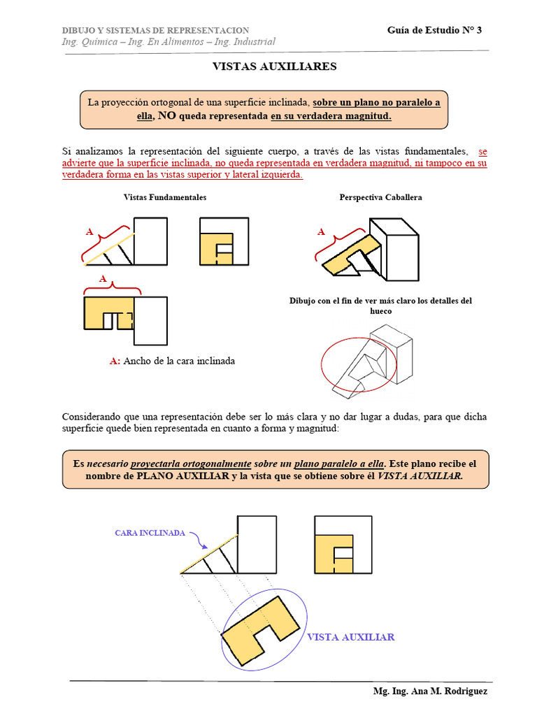 Guia N3 VISTAS AUXILIARES | PDF | Geometría