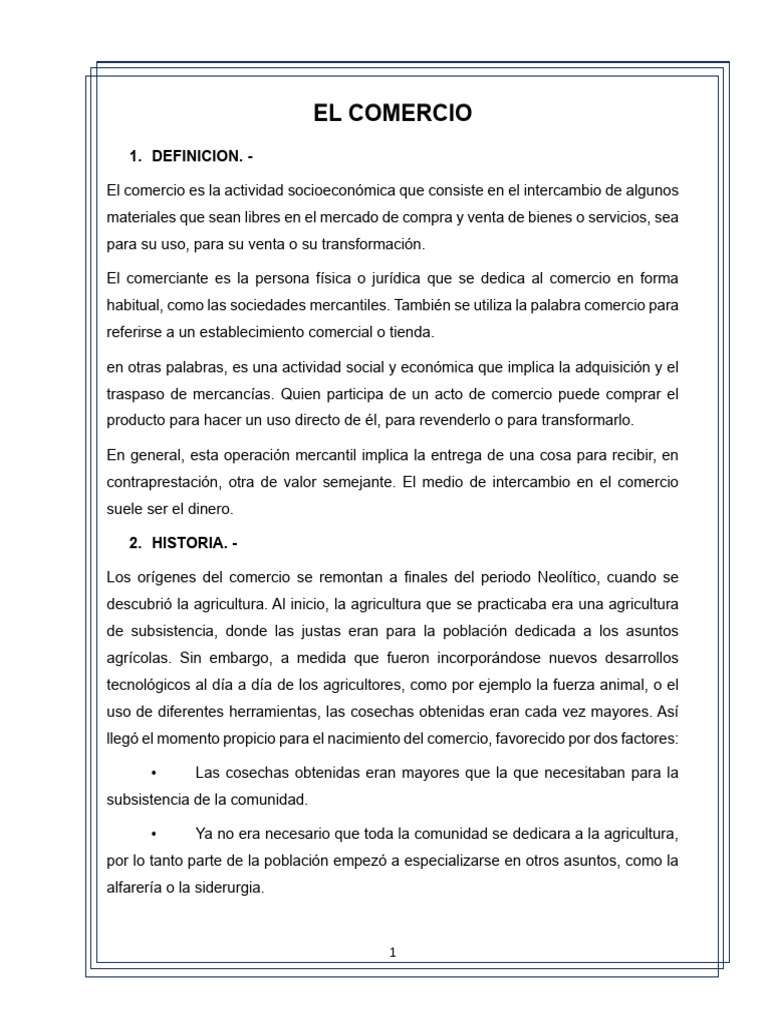 El Comercio Arreglado | PDF | Comercio | Moneda