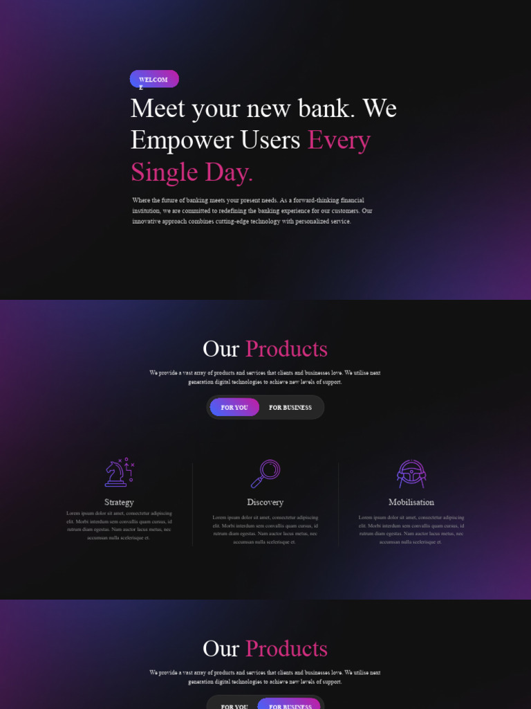 Banking and Finance Dark Theme Presentation Template | PDF | Banks | Financial Economics