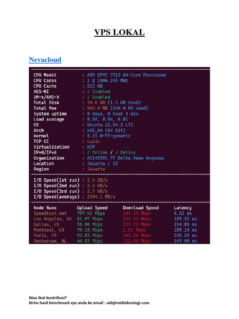 101 VPS Benchmark-Update | PDF