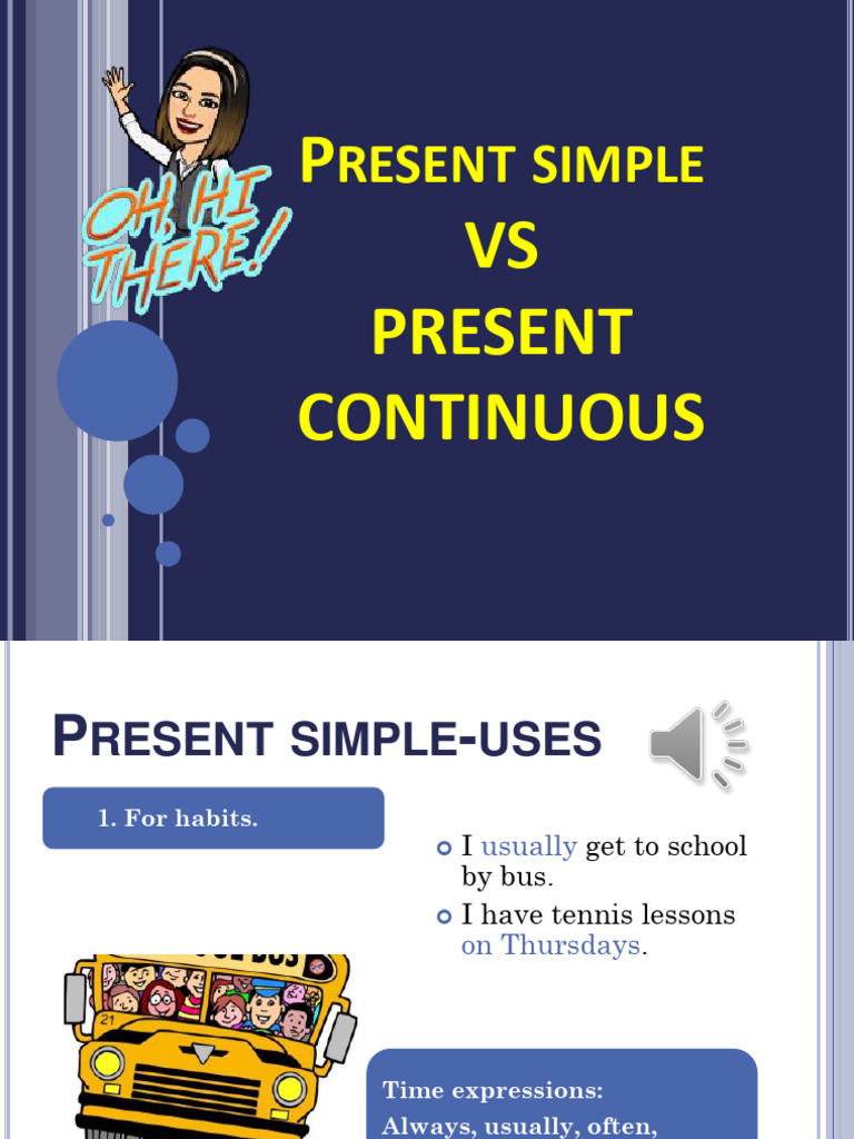 Simple Present VS Present Continuous | PDF