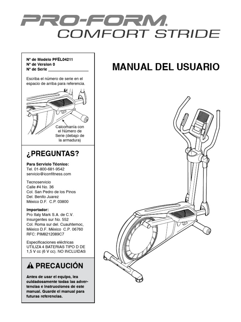 Comfort Stride Pfel04211 | PDF | Ritmo | Tornillo