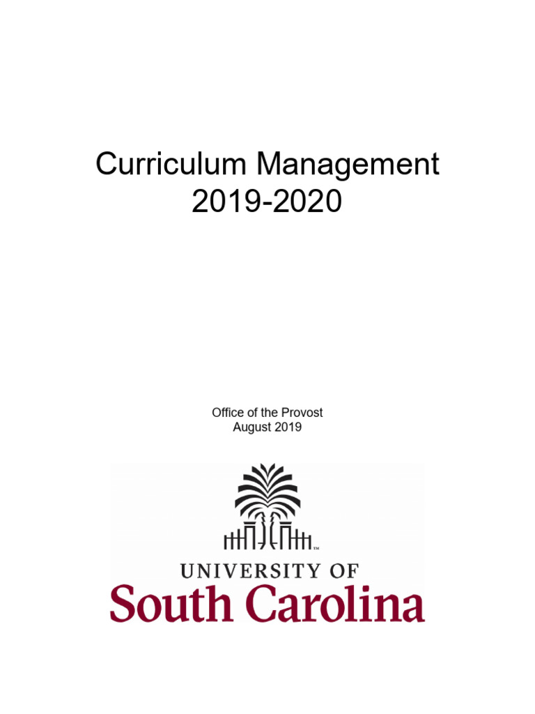 Curriculum Management Manual | PDF | Curriculum | Academic Degree