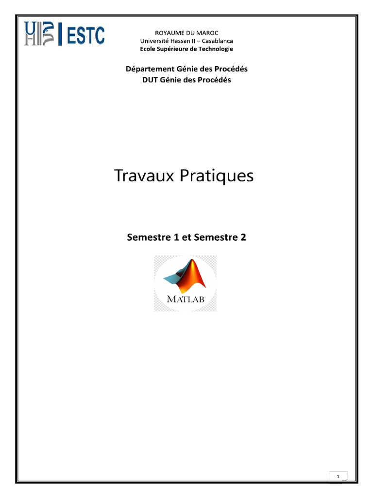 TP Matlab | PDF