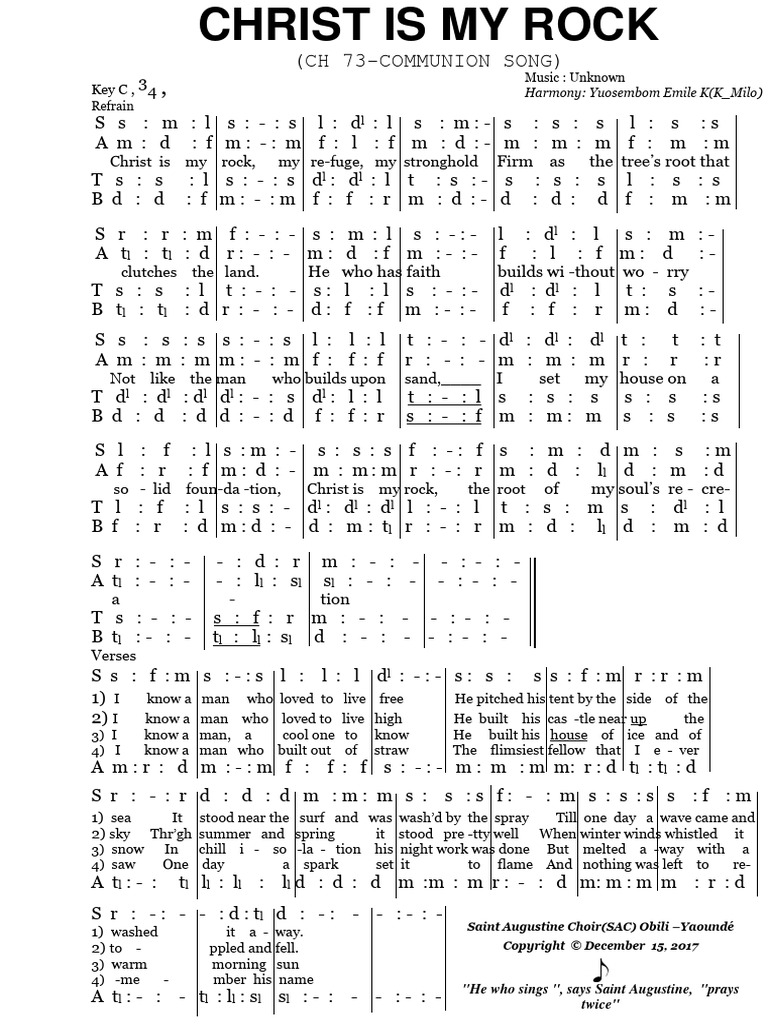 600 - CH 73 - Christ Is My Rock-1 | PDF | Art
